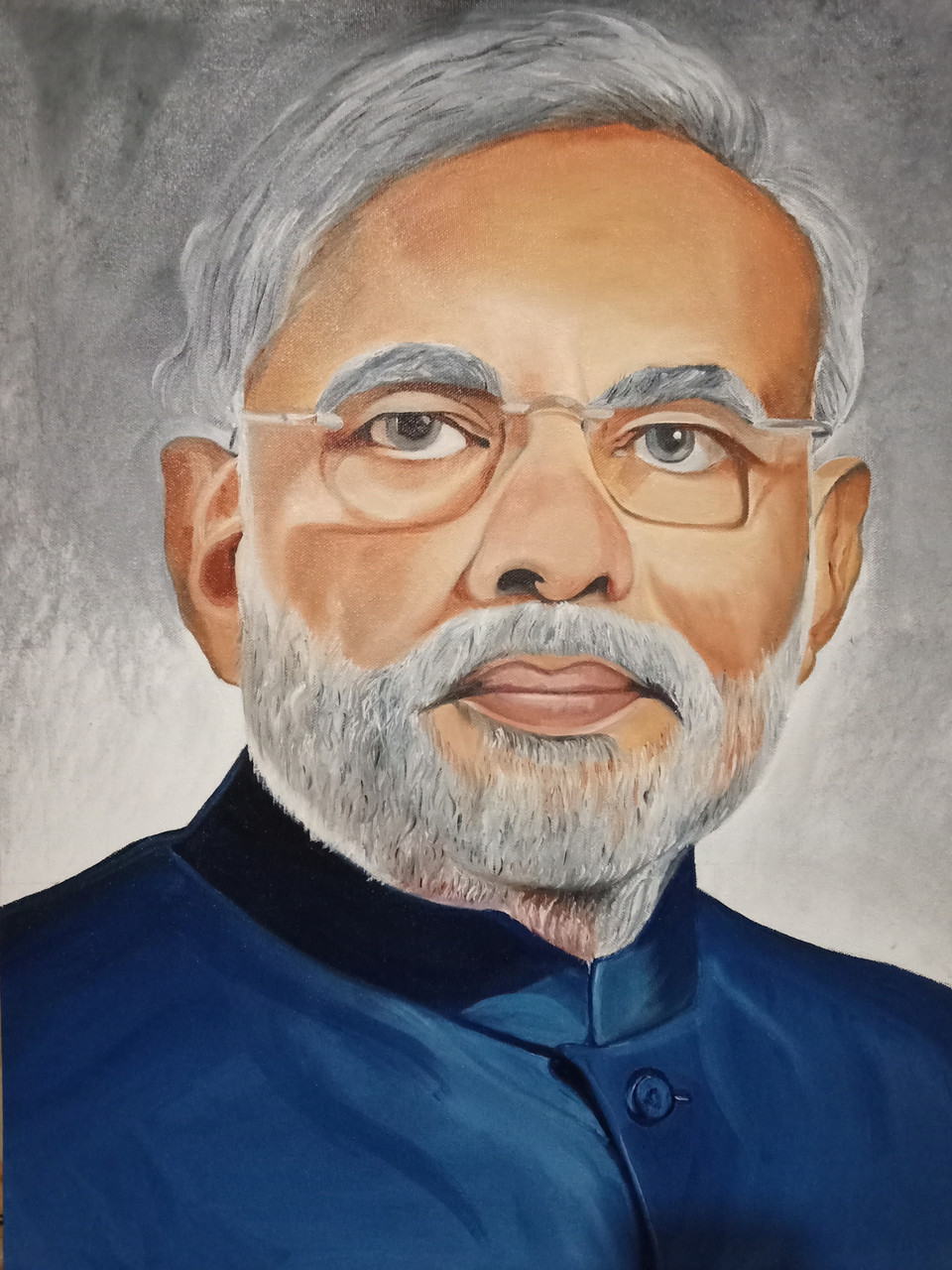 Buy OIl Portrait of PM Sh. Narendra Modi Handmade Painting by YAMINI ...