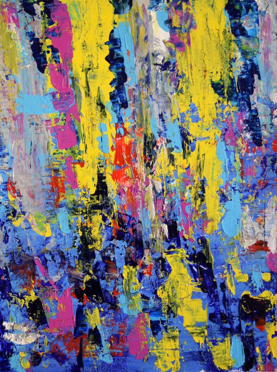 Buy Life is abstract Handmade Painting by NOOPURA KINKAR. Code:ART_3653 ...