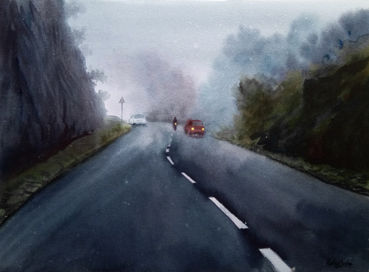 Buy Mist Handmade Painting by RAHUL SALVE. Code:ART_7447_48065 ...