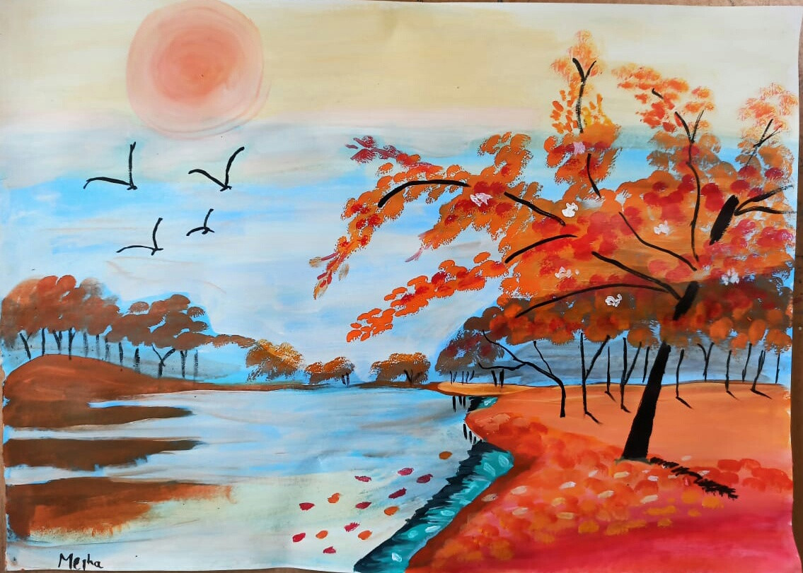 Buy Spring Surprise Handmade Painting by MEGHA ANANTHARAMU. Code:ART ...