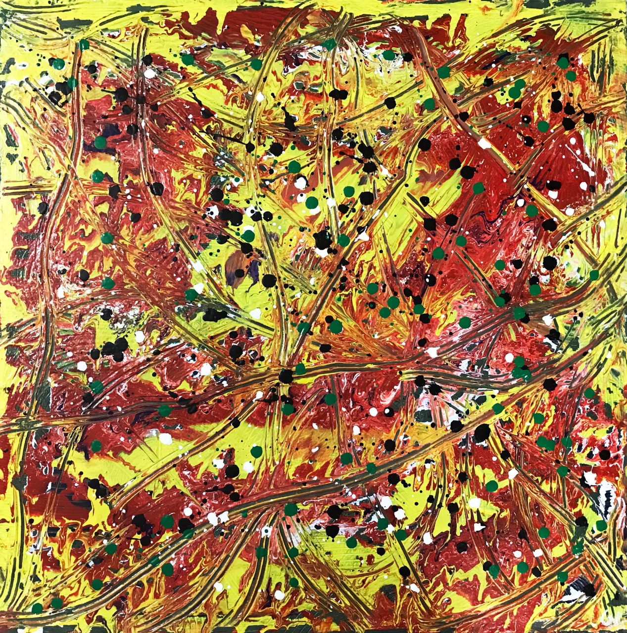 Buy Interlinked Handmade Painting by GEETA VASHISTHA. Code:ART_4166 ...