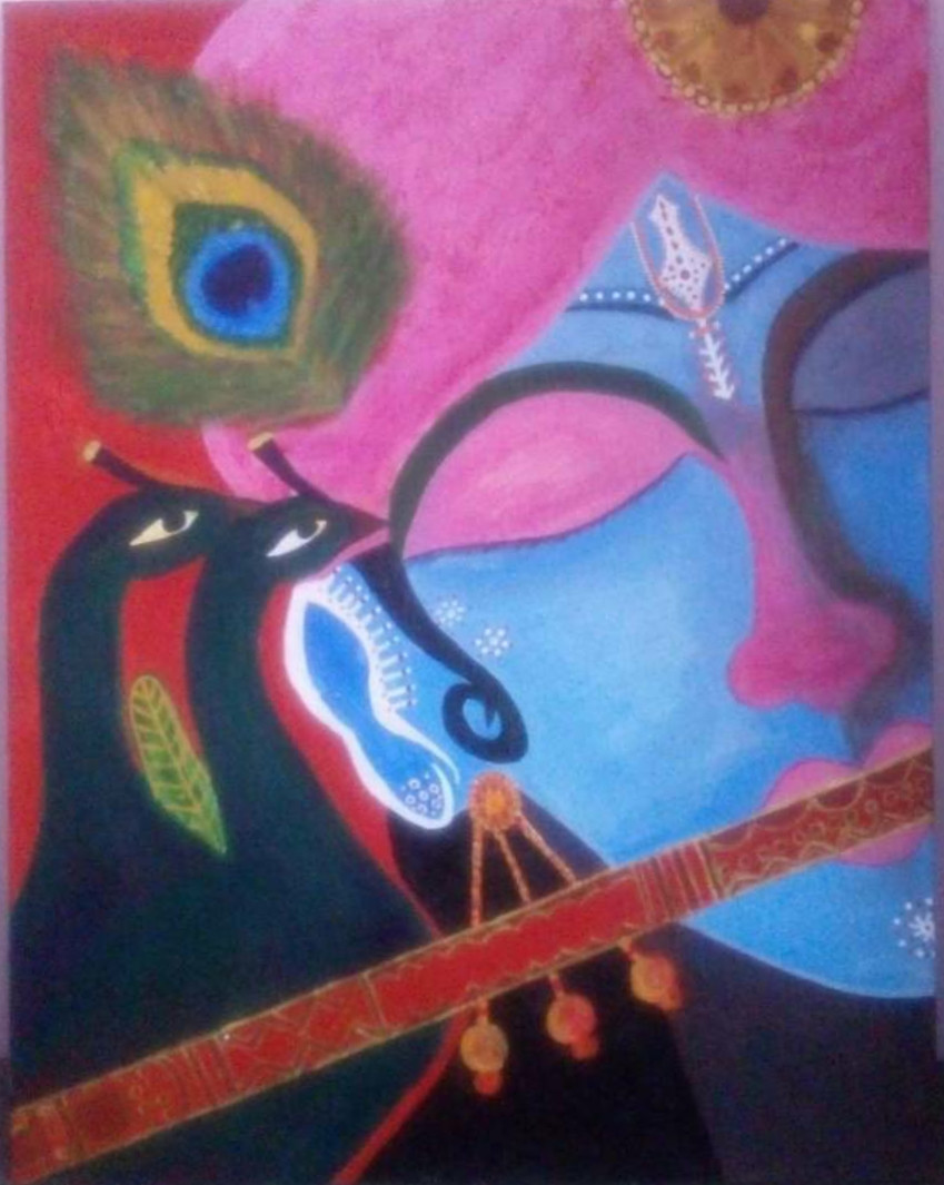Buy GOPAL Handmade Painting by SONIKA NIM. Code:ART_7612_50114 ...