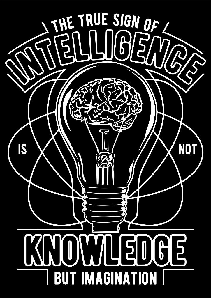 Shop The True Sign Of Intelligence (PRT_3328) - Canvas Art Print - 21in ...