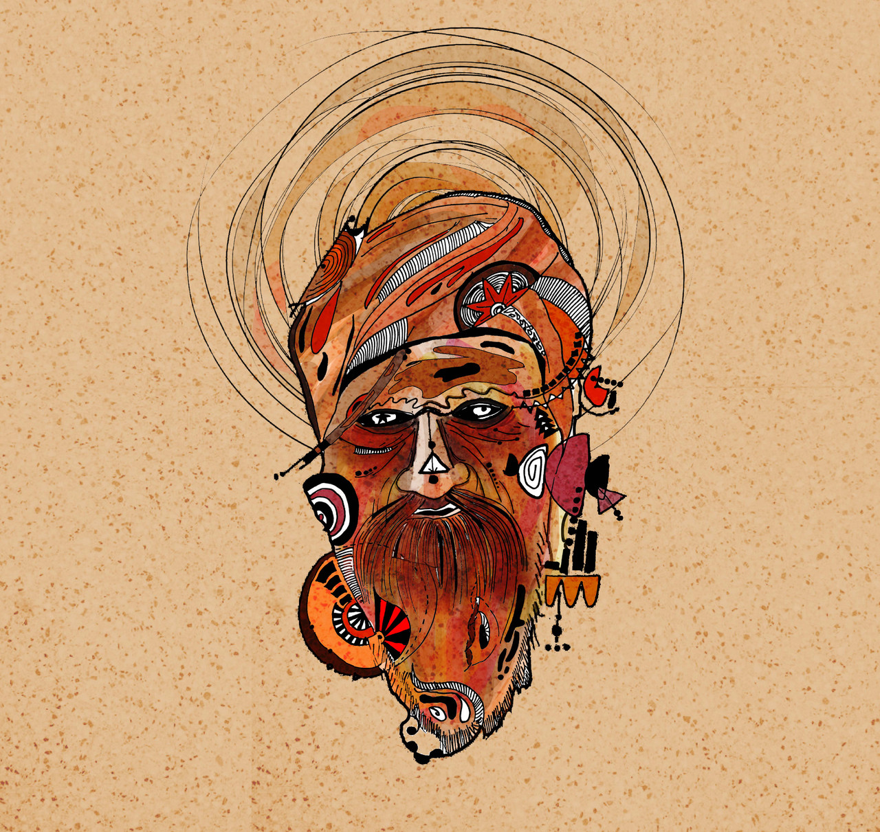 Buy BABA Handmade Painting by GURLEEN MATHARU. Code:ART_7231_53067 ...