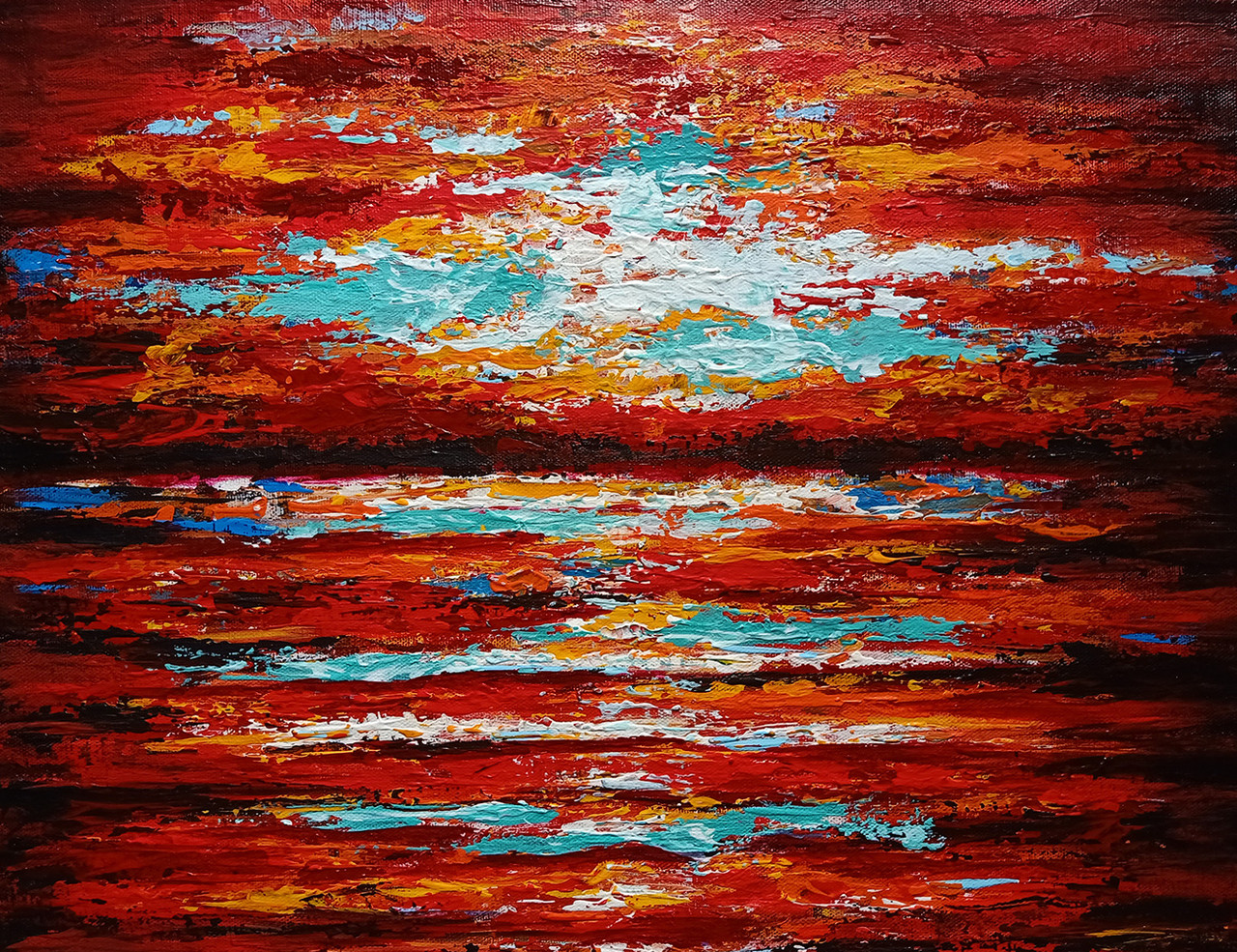 Buy SPLENDOR Handmade Painting by ELIZZA FERN. Code:ART_837_53171 ...