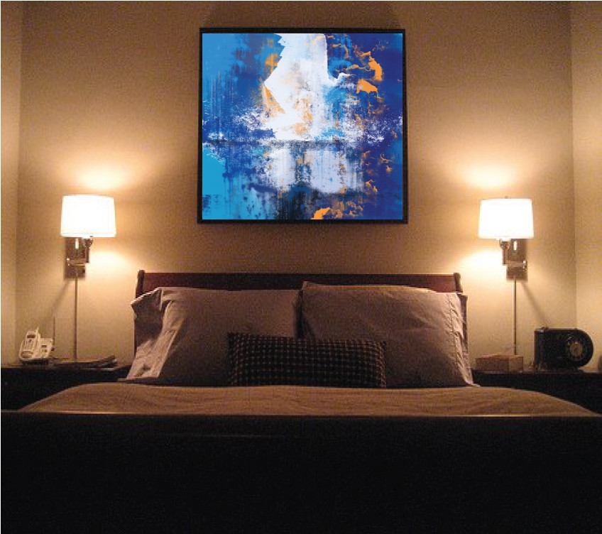 Personified - 32in X 32in,34ABT49_3232,Community Artists Group,Aqua ...