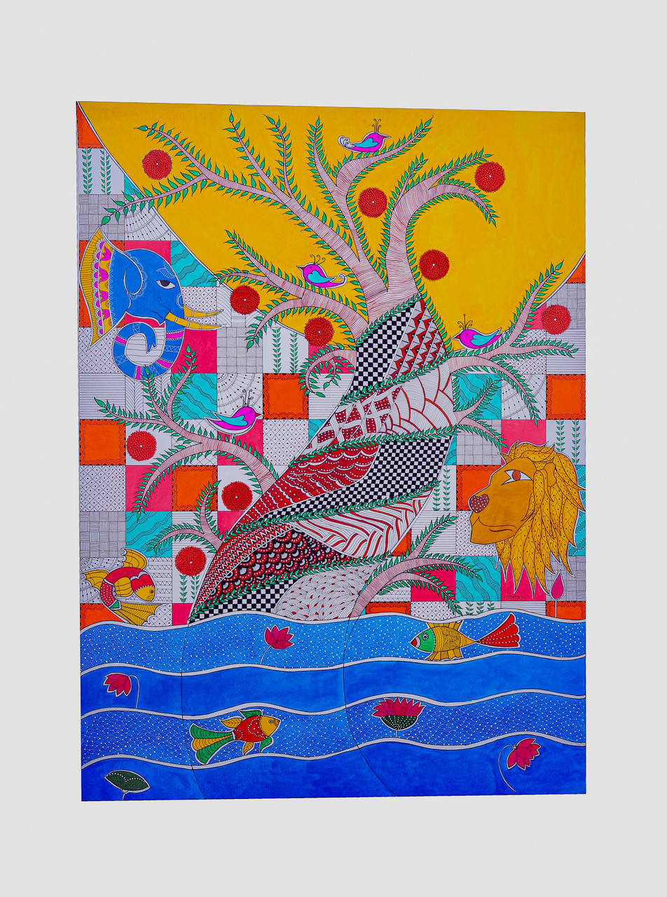 Buy Van hee jeevan ( ?? ?? ???? ) Handmade Painting by GEETIKA SINGHAL ...