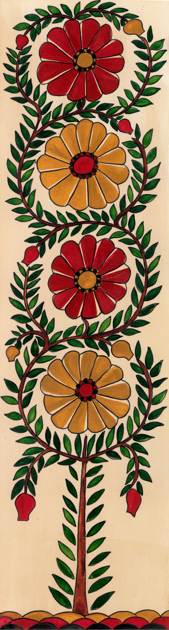 Buy Madhubani Flower 2 Handmade Painting by SONAL MATHUR. Code:ART_2399 ...