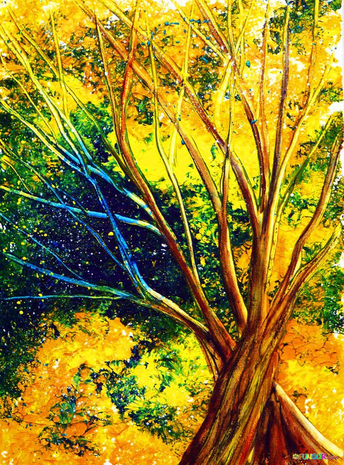 Buy Yellow Landscape by Swati Kelkar@ Rs. 2590. Code:ART_SIKR02_2436 ...
