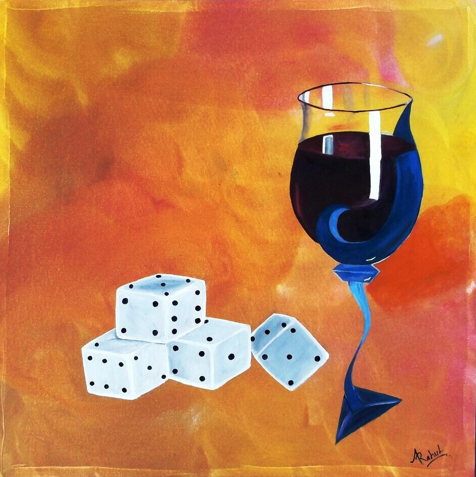 Buy Wine And Dice by Tejaswani Prabhakar@ Rs. 5790. Code:ART_TIPR07 ...