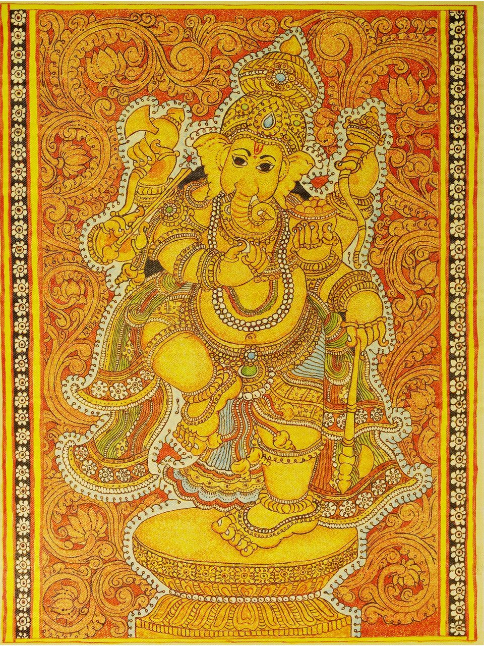 Buy Vigneshwaran Handmade Painting by ANOUKE ARAKAL. Code:ART_8231 ...