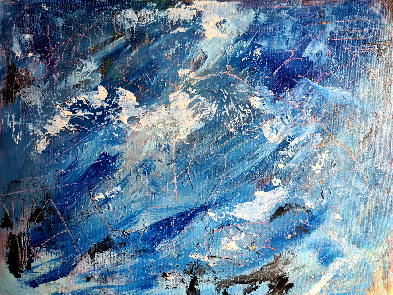 Buy In the eye of the storm Handmade Painting by SUCHITRA LATA. Code ...