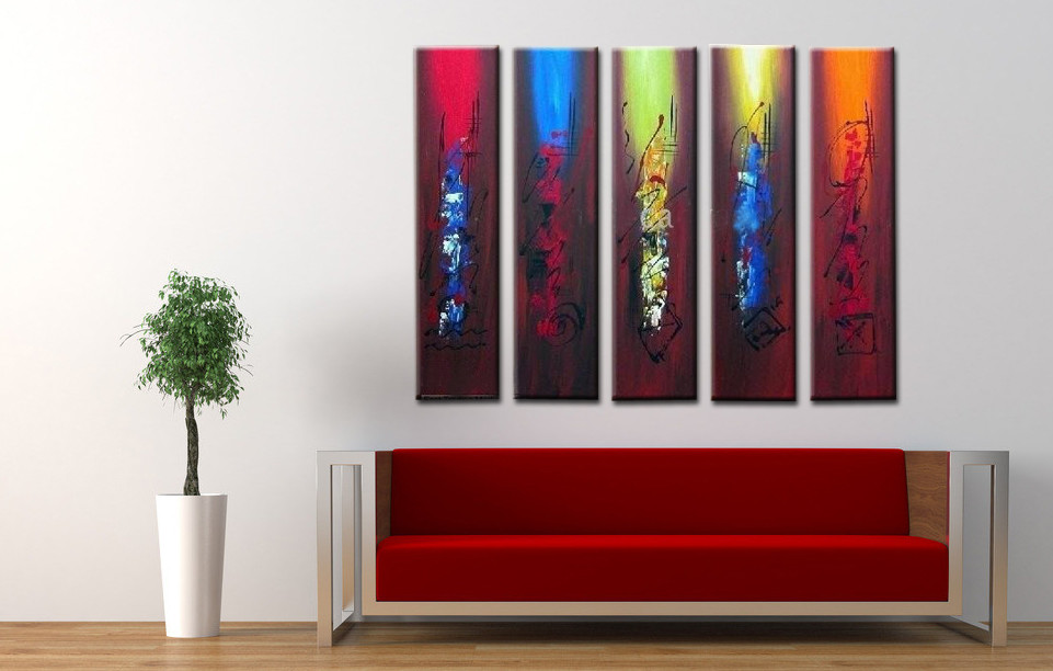 Five Musketeers - 50in X 40in (Details Inside),RTCSC_30_5040,Oil Colors ...