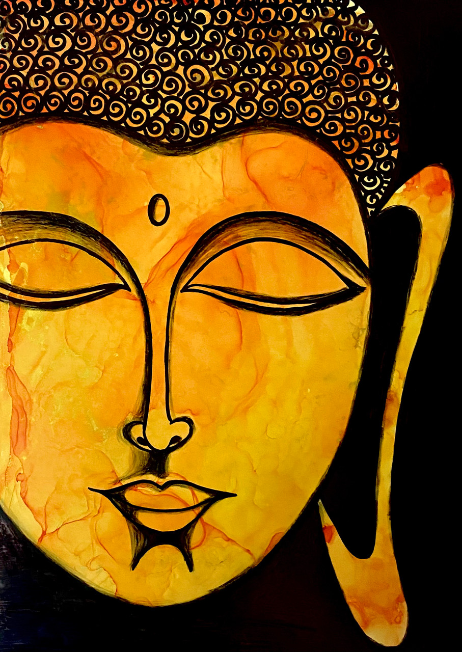 Buy Inner Peace Handmade Painting by GUNJAN BHATEJA. Code:ART_8521 ...