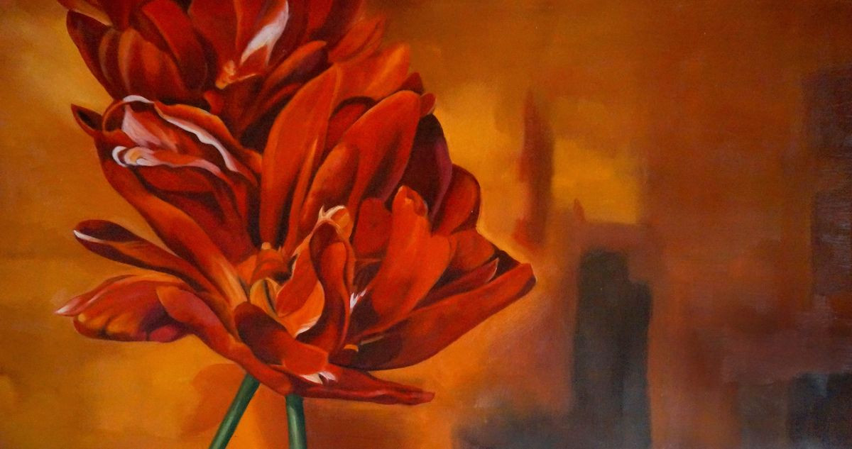 Buy Beauty of Red by Community Artists Group@ Rs. 8990. Code:52Flower39 ...