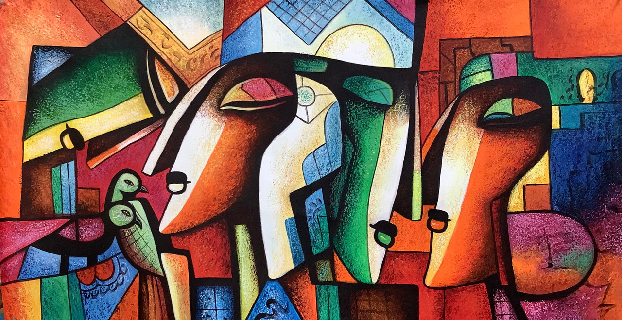 Buy MODERN ART FIGURES BY ARTOHOLIC9 Handmade Painting by ARTOHOLIC ...