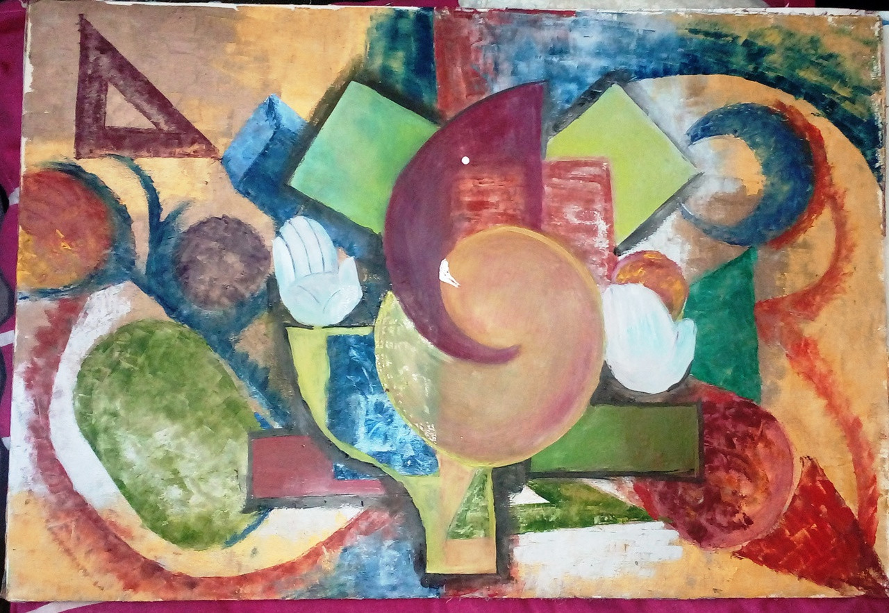 Buy Abstract Geometric Ganesha by Shaily S Saxena@ Rs. 5790. Code:ART ...