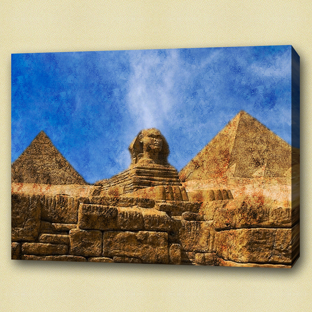 Buy The Pyramid Series 08 - Textured, Realistic, Rustic Painting Online ...