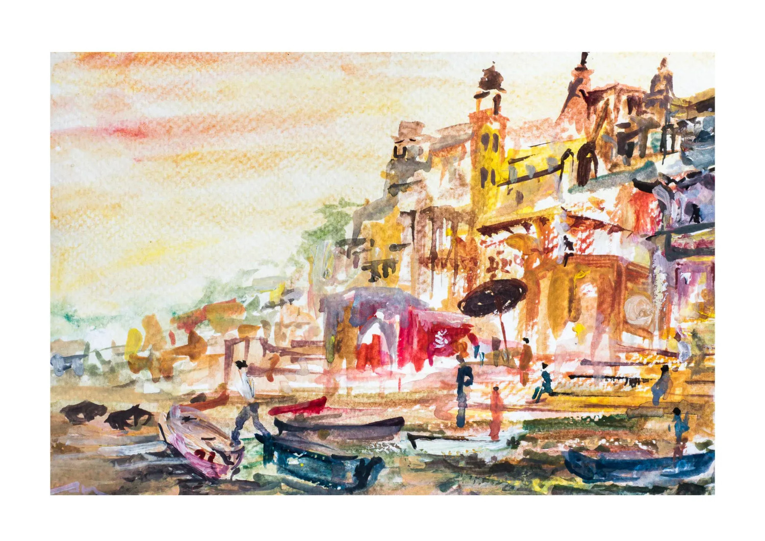 Buy The Essential Varanasi (PRT-9071-102133) - Canvas Art Print - 42in ...