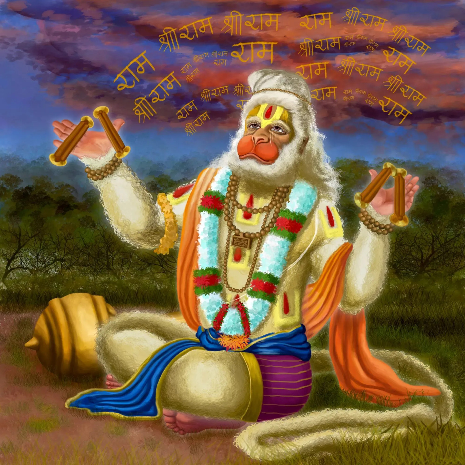 Ancient Hanuman Paintings