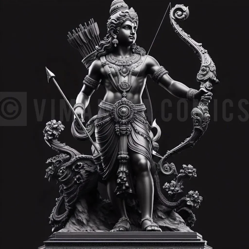 Buy Shri Bal Ram Pran Pratishtha Digital Painting - Monochrome, Digital ...