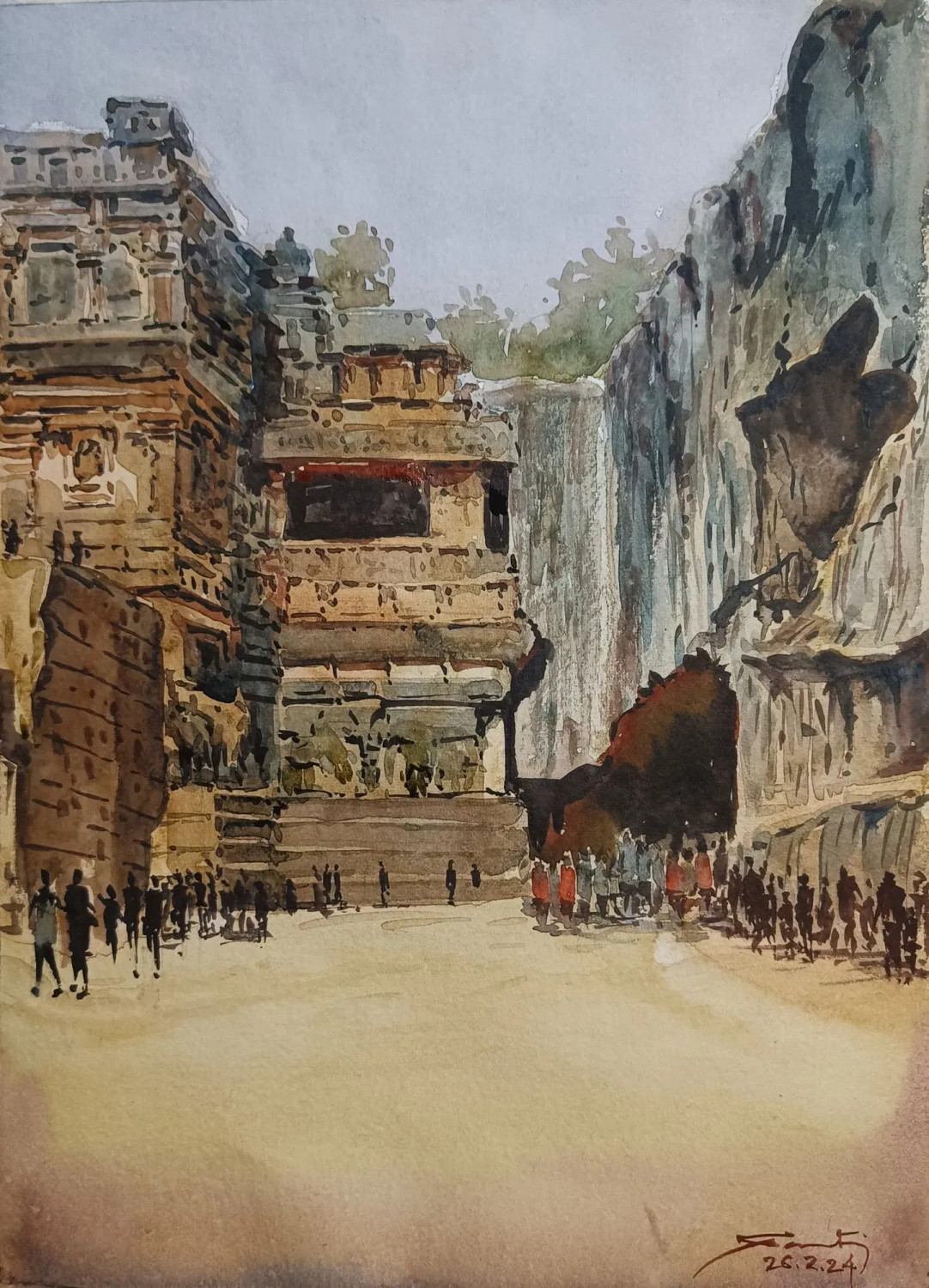 Buy Yellora Caves - Realism, Landscape Painting Online | Fizdi