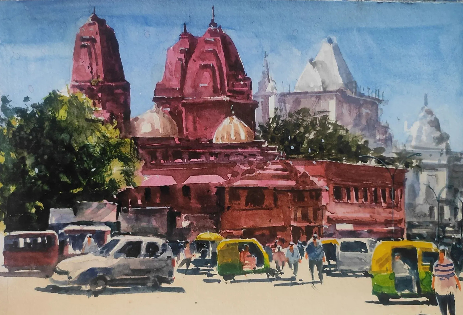 Buy City - Urban Realism Painting Online | Fizdi