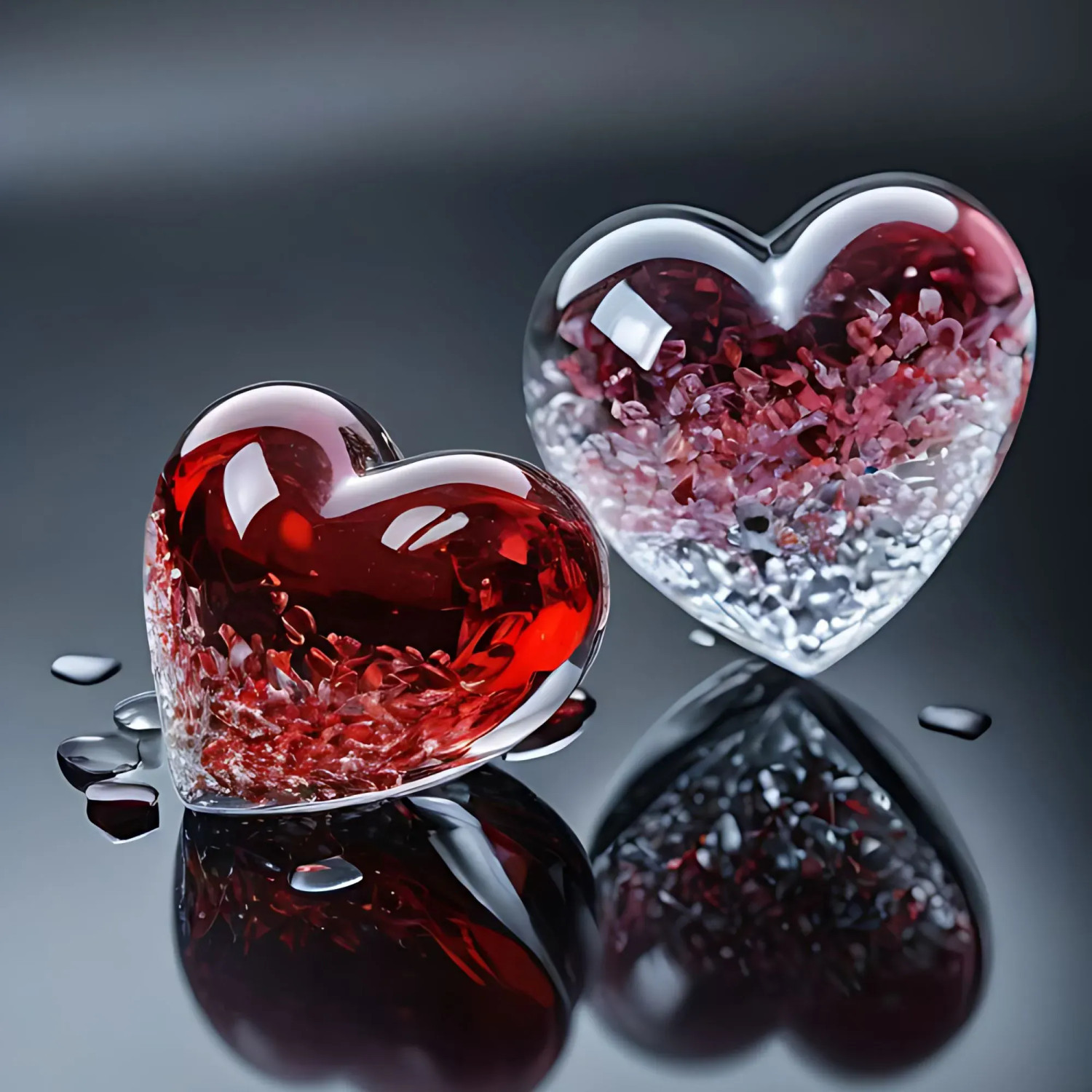 Buy Two Little Hearts - Modern, Realism, Romantic Painting Online | Fizdi