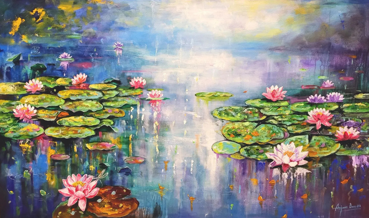 Buy Beauty Of Nature (ART-82-105079) - Handpainted Art Painting - 60in ...