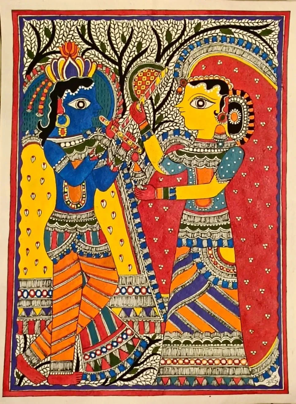Buy Madhubani - Folk, Traditional, Detailed Painting Online | Fizdi