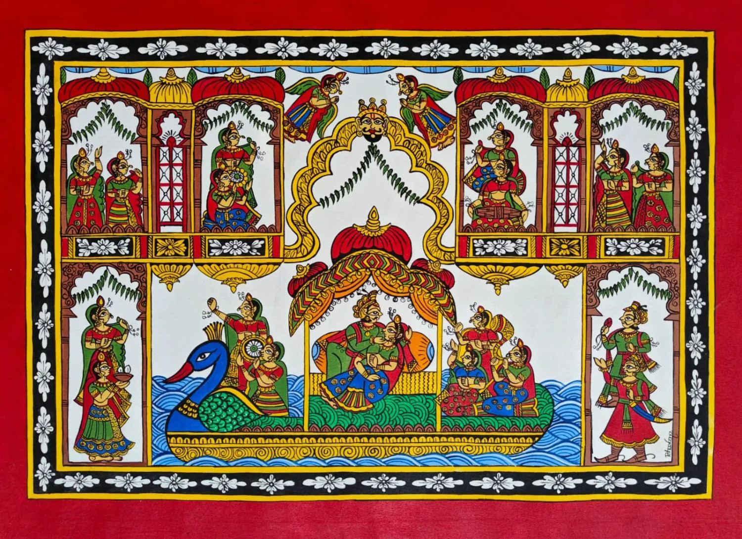 Buy Royal Sawari (ART-16150-105810) - Handpainted Art Painting - 36in X ...