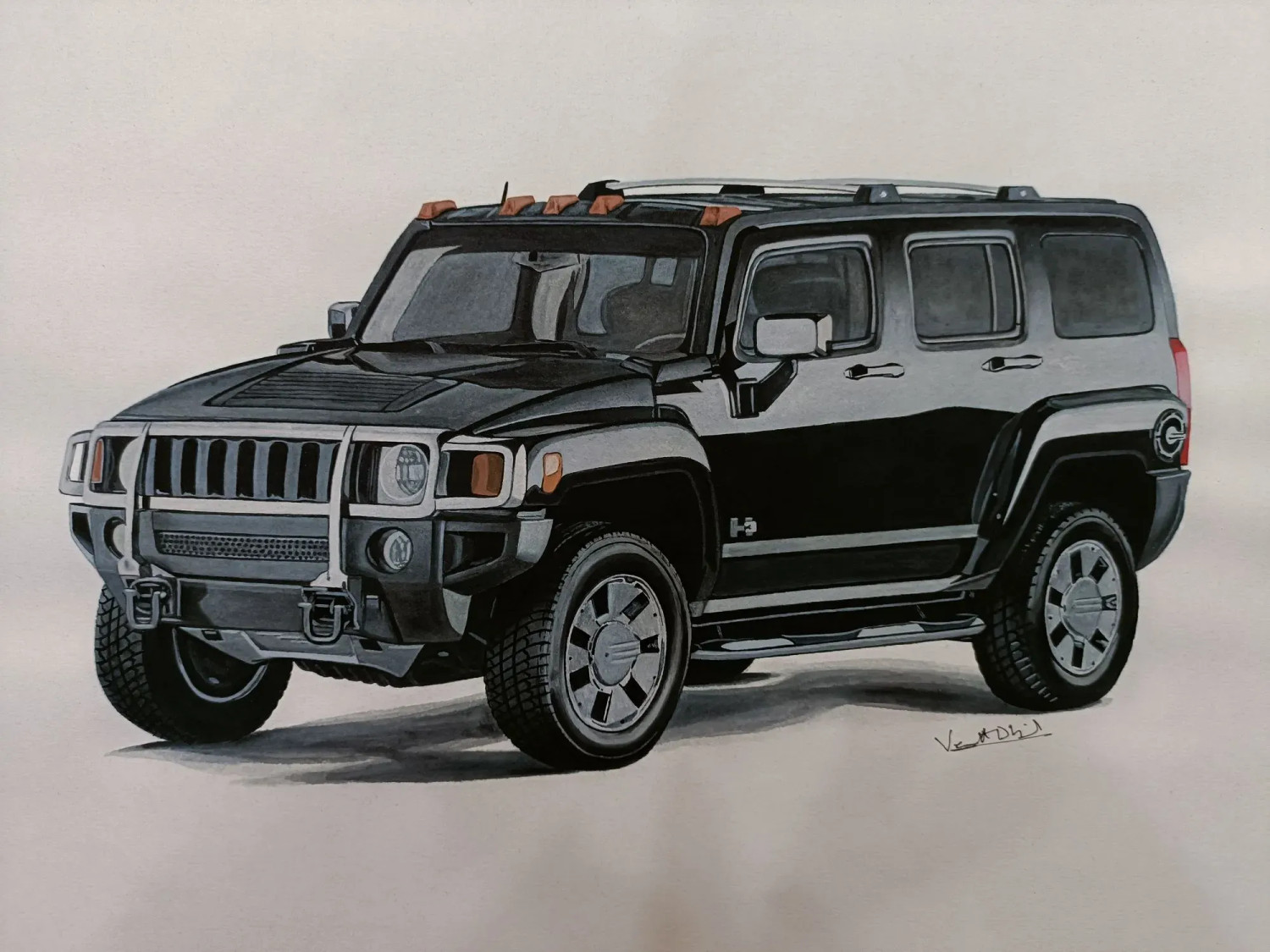 Buy Hummer H3 3d - Realistic, 3d, Automotive Painting Online | Fizdi