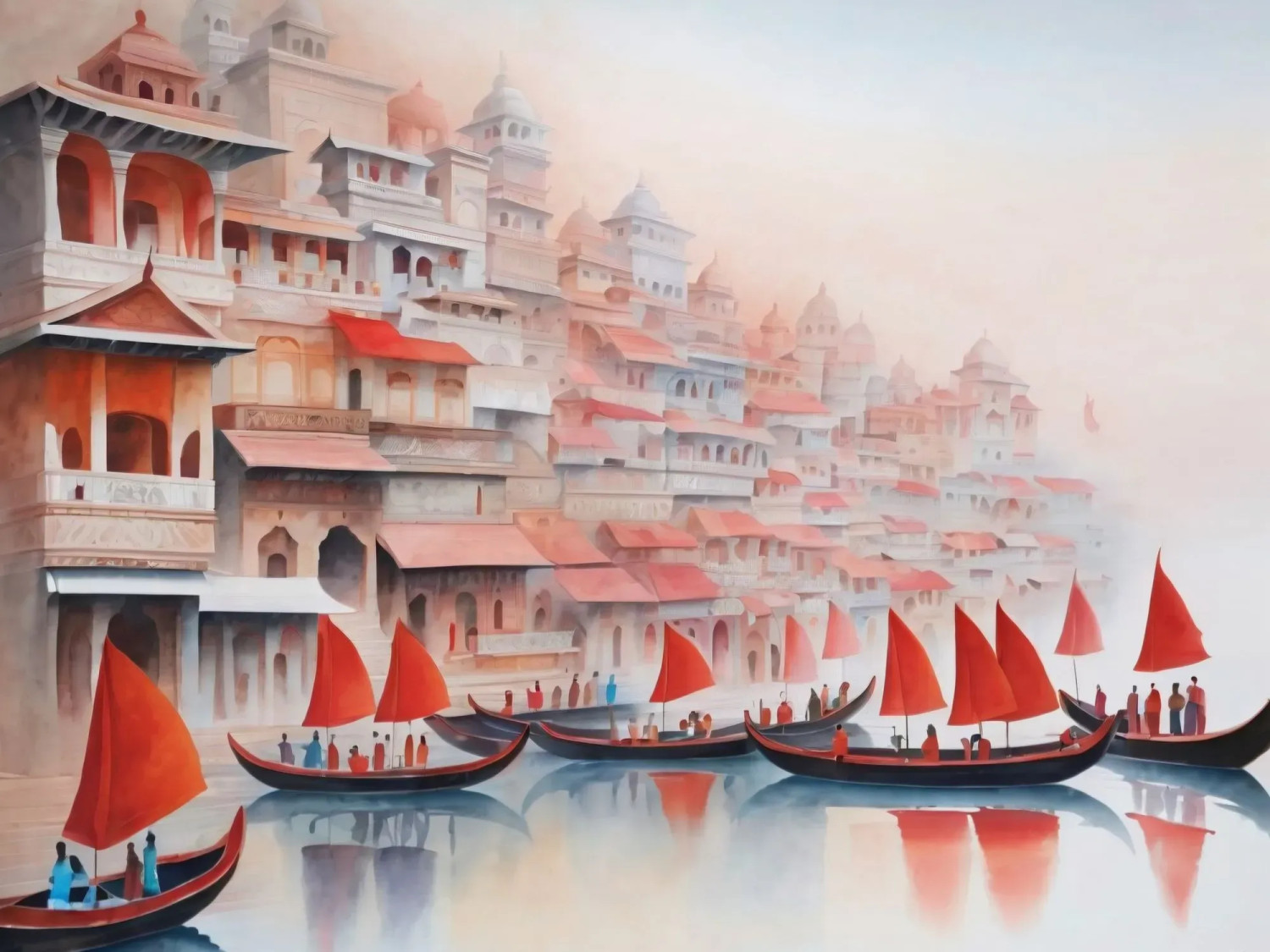 Buy Ghat Paintings (ART-3319-107758) - Handpainted Art Painting - 48in ...