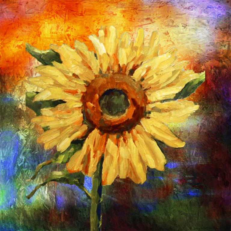 Sunflower Impressionist Paintings