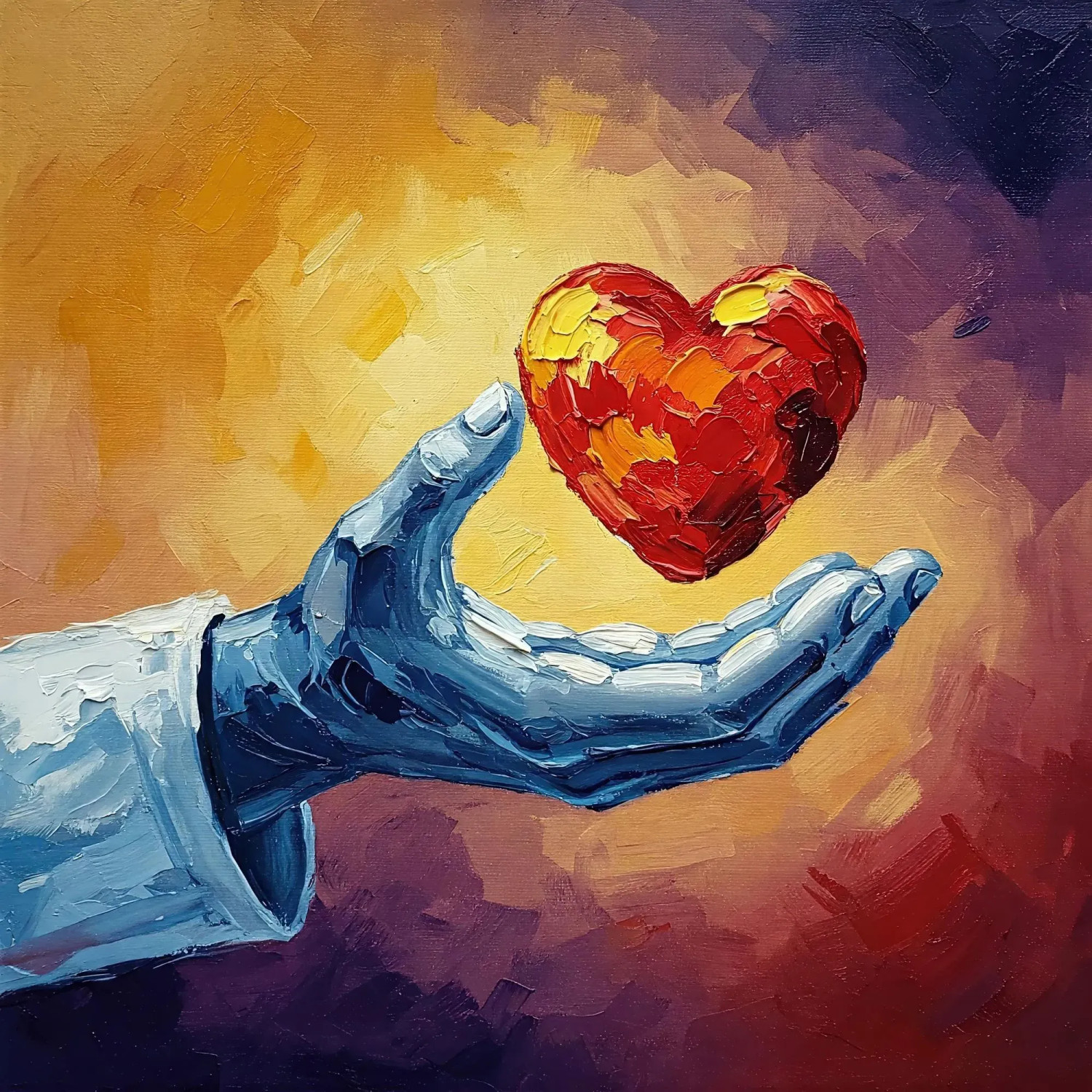Modern Heart Paintings