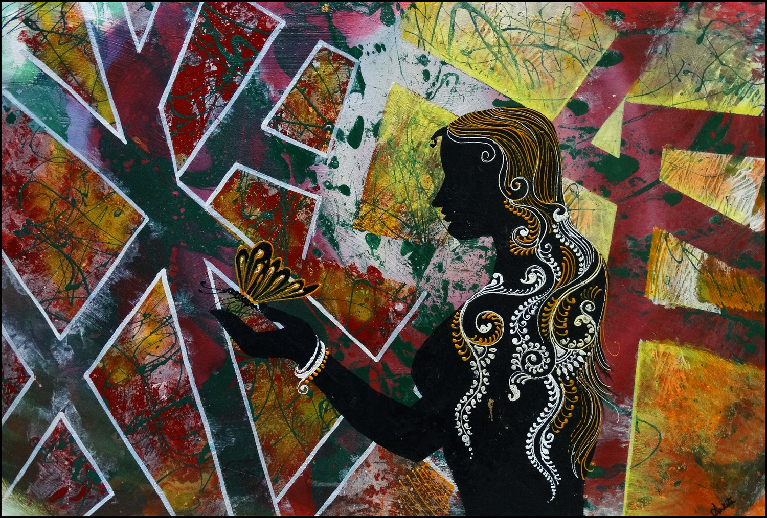 Buy The Black Princess - Abstract, Figurative Painting Online | Fizdi