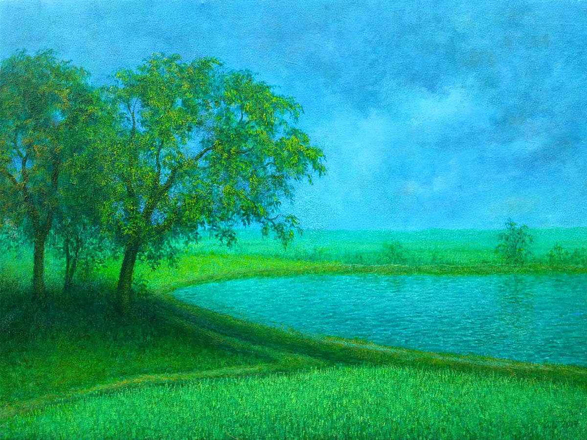 Buy Sarat - Impressionist, Natural Painting Online | Fizdi