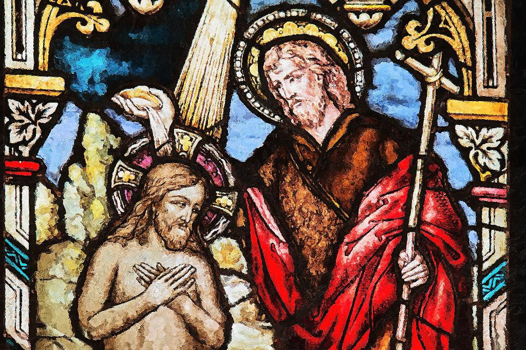 Buy Jesus Church Mural - Stained-glass, Religious Painting Online | Fizdi