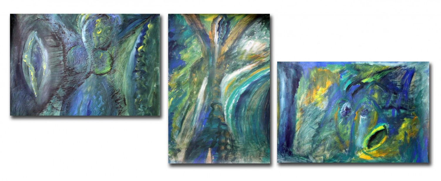 Mother Earth - Handpainted Art Painting - 81in X 30in(Details Inside ...