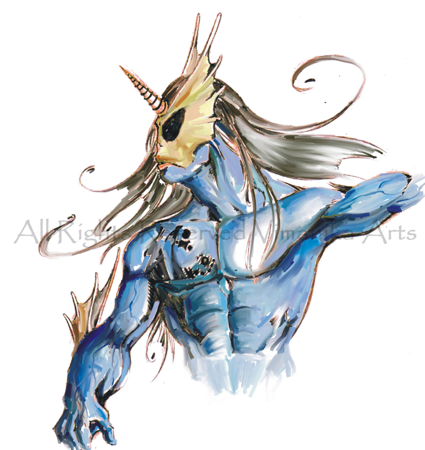 Buy Matsya Avtar Canvas Art Print by Artist Prints by Fizdi. Code:PRT ...