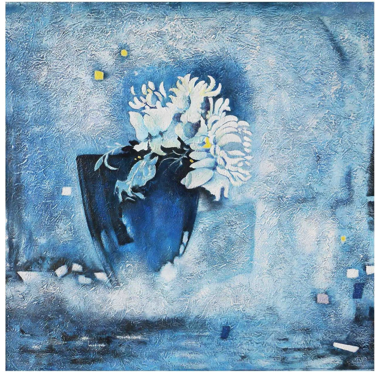 Buy Blue Still Life Vase by Shrikant Patekar@ Rs. 5790. Code:ART_STPR25 ...