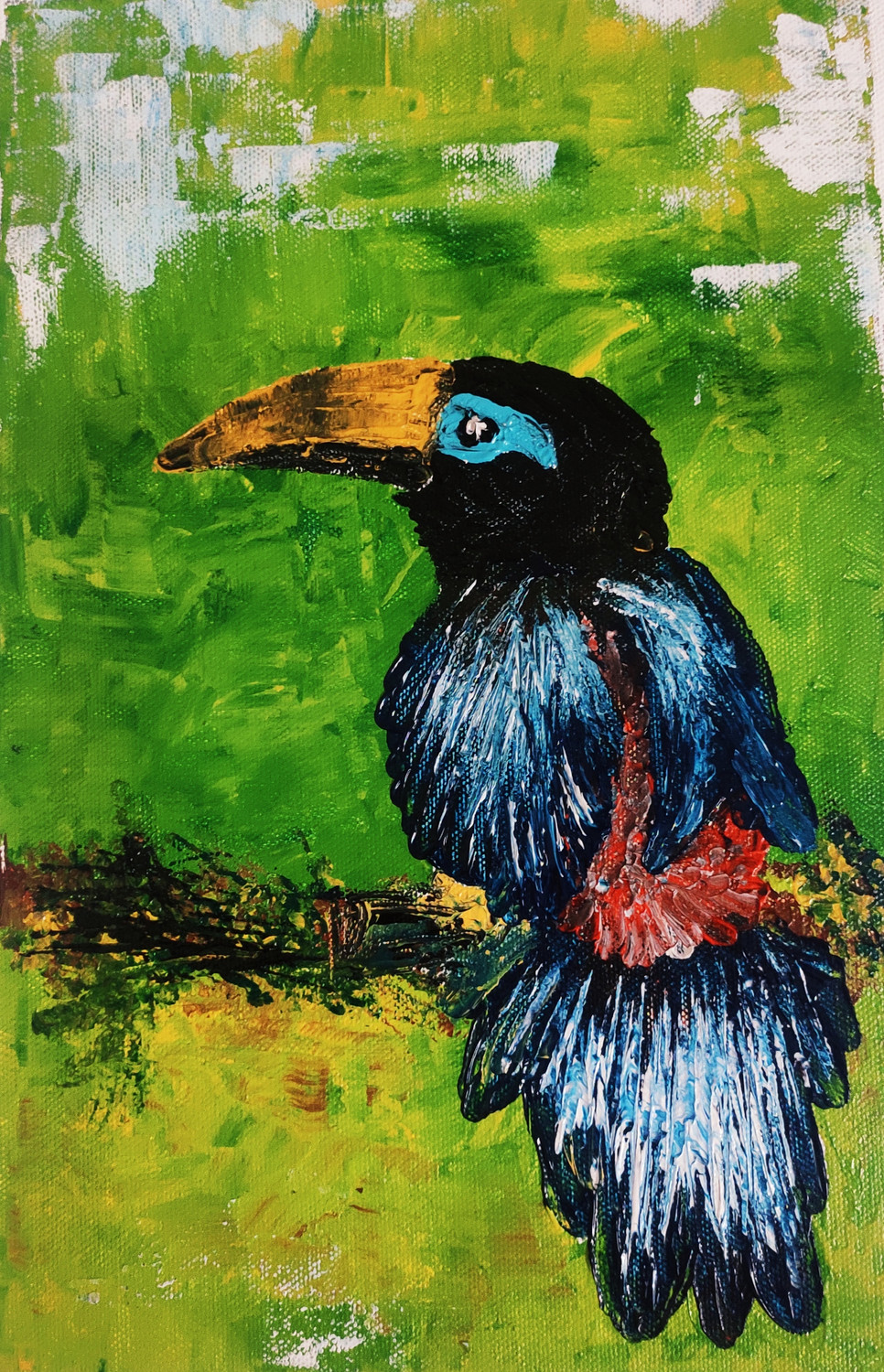 Buy Bird is cute Handmade Painting by SHIMPI ART. Code:ART_6798_46724 ...