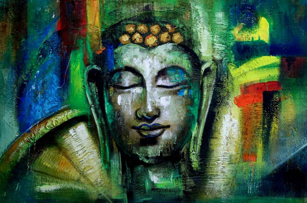 Buy In Rumination 03 - Abstract, Spiritual, Modern Painting Online | Fizdi