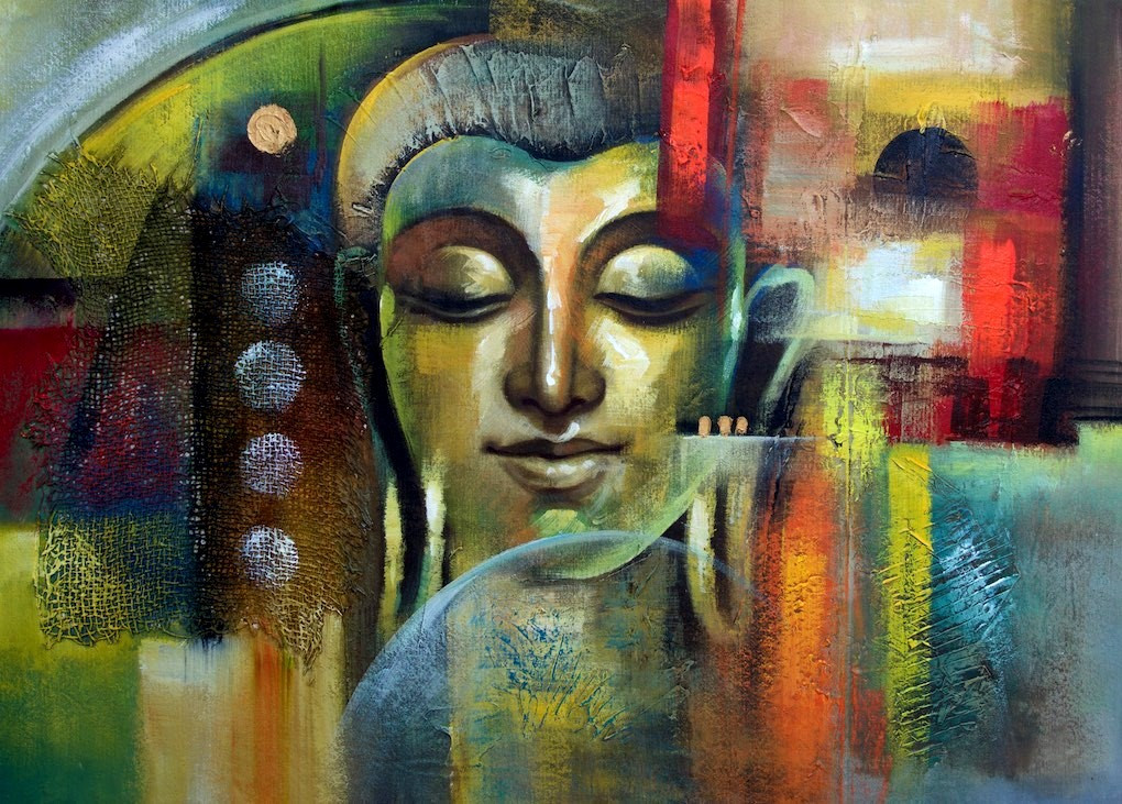 Buy In Rumination 04 - Abstract, Spiritual, Contemporary Painting ...