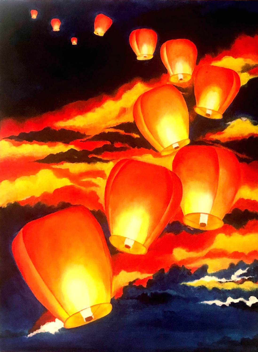 Buy Let It Go!!! Handmade Painting by ALEKHYA. Code:ART_7851_53687 ...