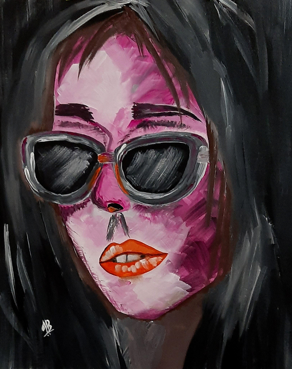 Buy Portrait - Abstract, Modern, Bold Painting Online | Fizdi