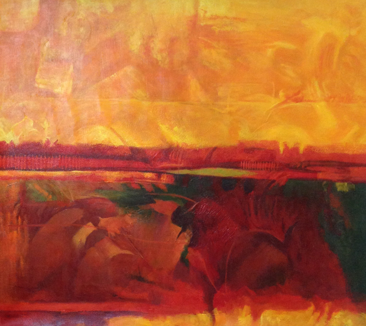 Buy Retro Shades 5 - Abstract, Expressive, Bold Painting Online | Fizdi