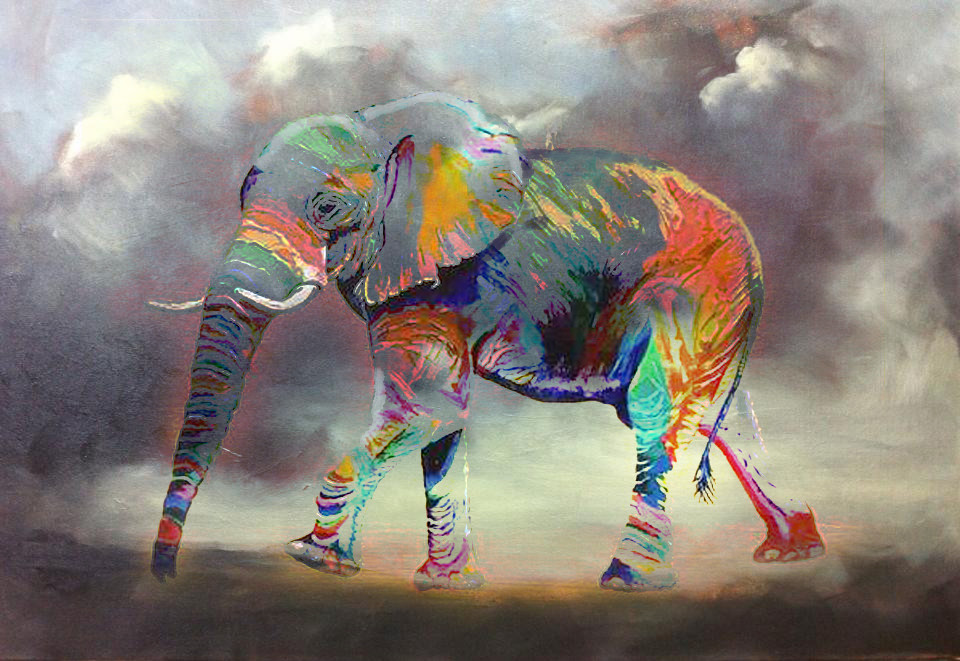 Elephant Paintings Images Art By Ema Kato | Artwork Of An Elephant