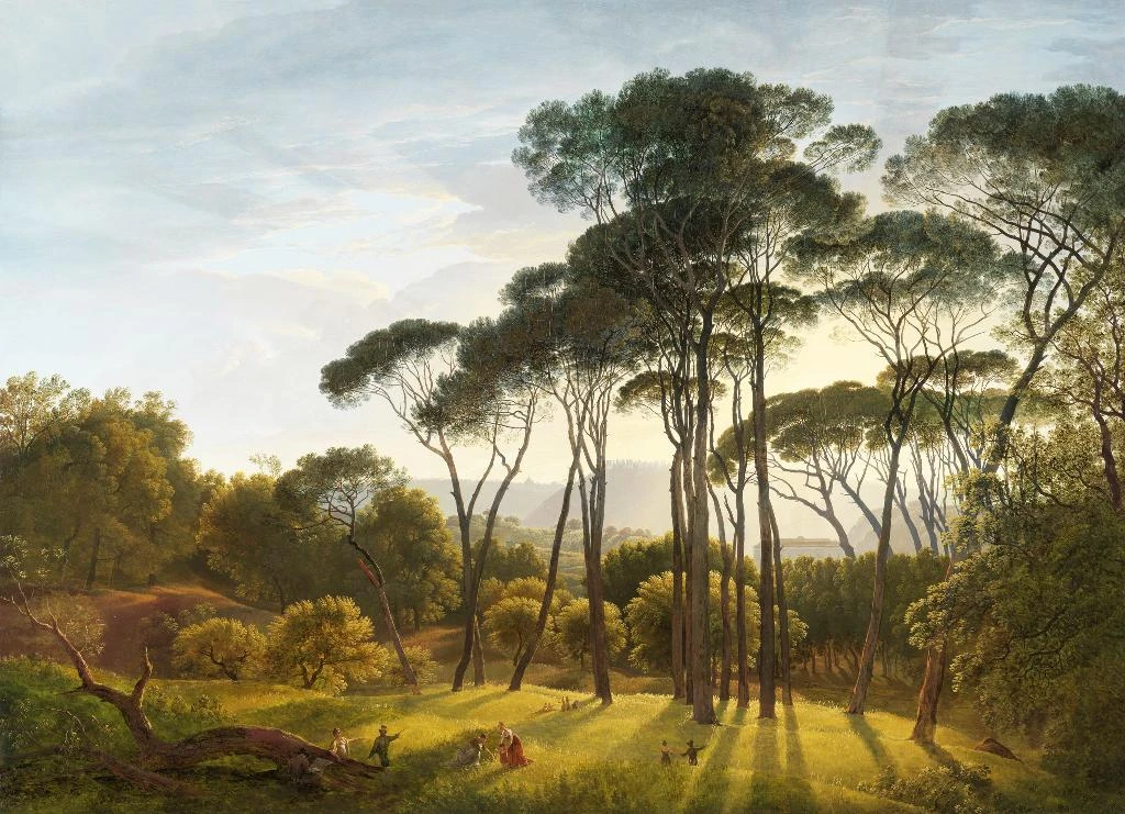 Neoclassical Landscape Painting Neoclassical Landscape Painting With A