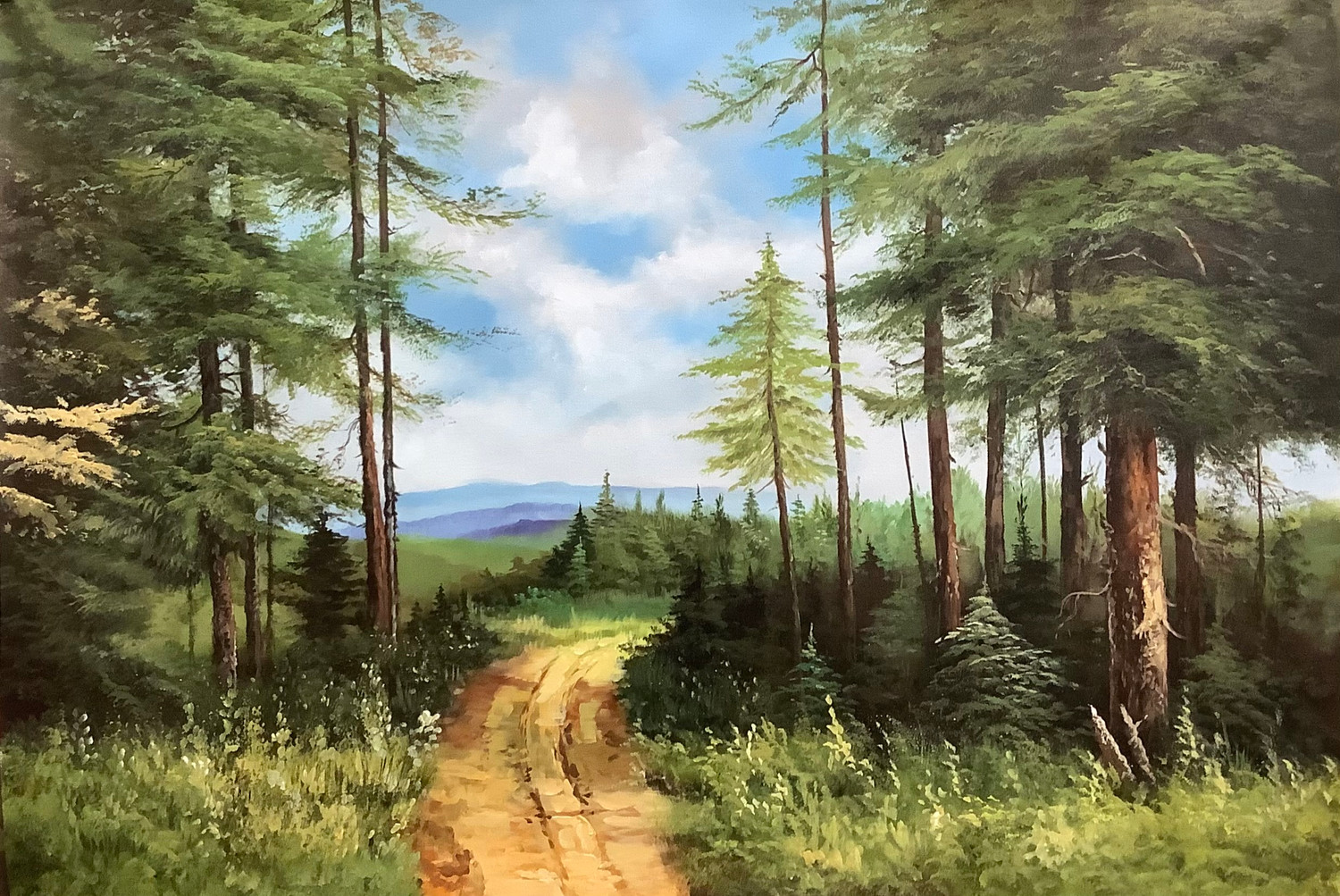 Buy Landscape Painting- The Wild Jungle - Realism, Landscape, Nature ...